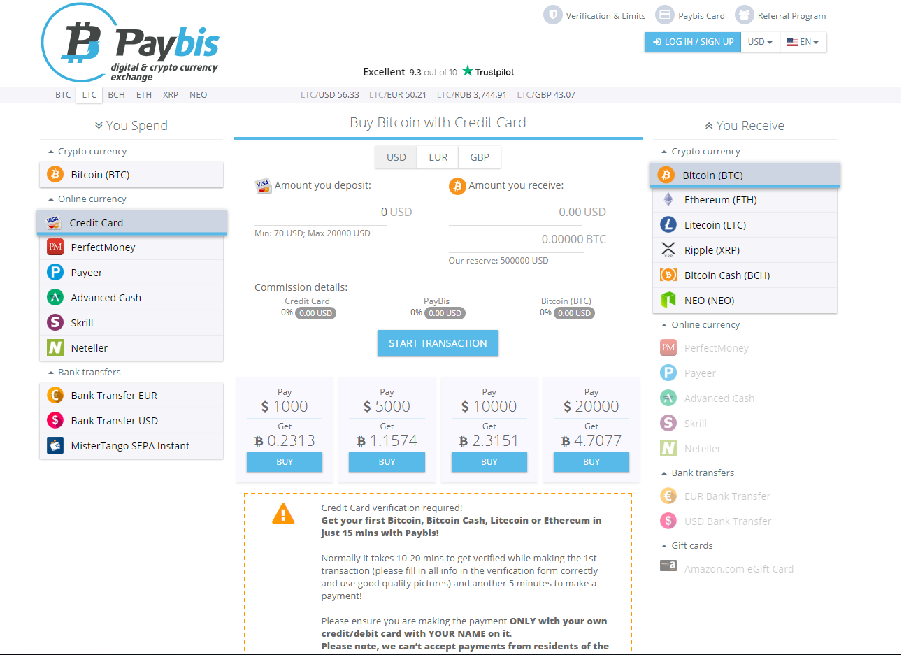 Paybis – Reviews, Trading Fees & Cryptos (2020) | Cryptowisser